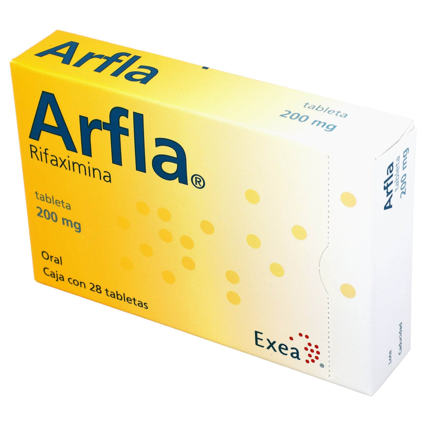 Arfla 200mg Con 28 Tabletas Rifaximina Wecare Pharma