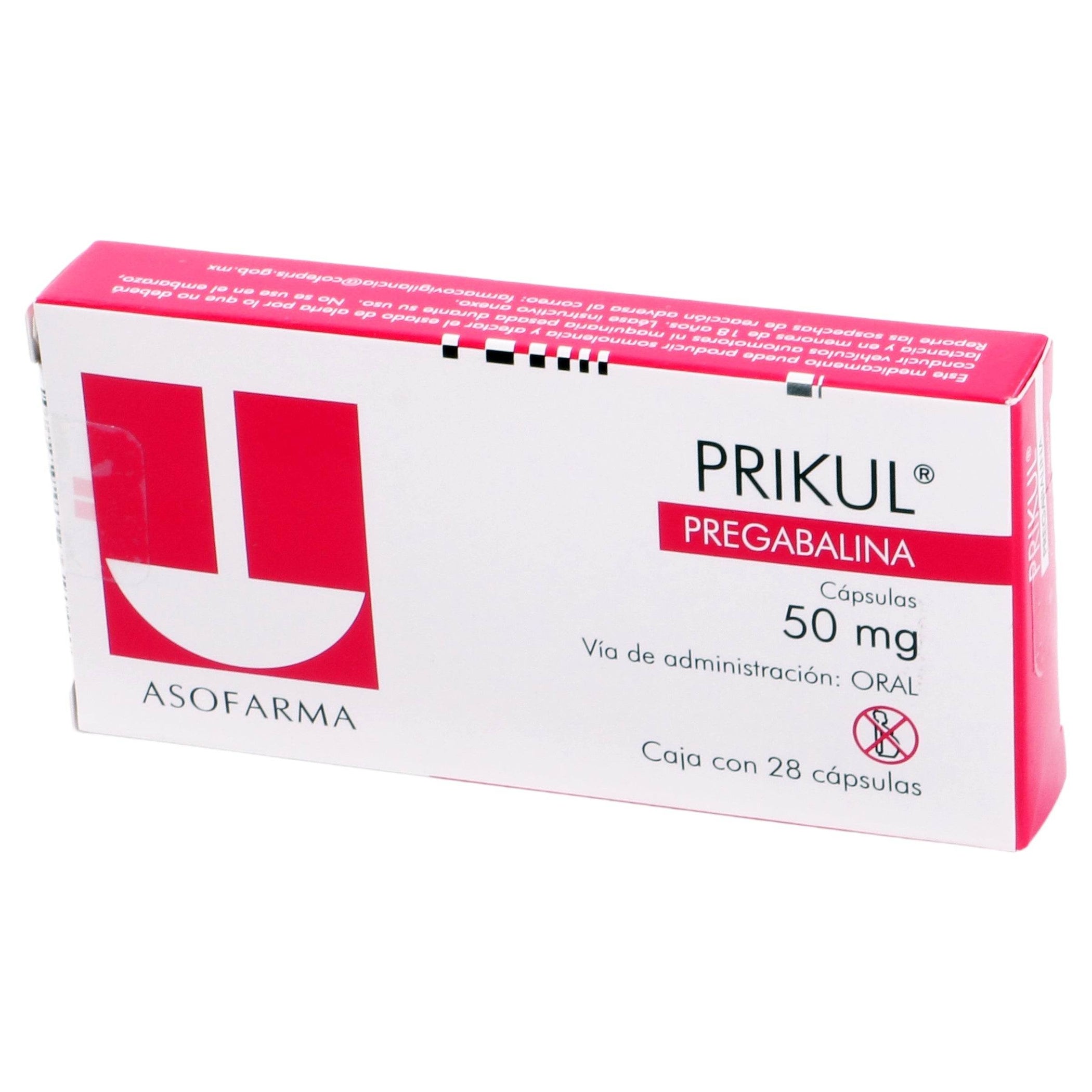 Prikul 50Mg Con 28 Capsulas (Pregabalina) — WeCare Pharma