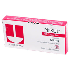 Prikul 50Mg Con 28 Capsulas (Pregabalina) — WeCare Pharma
