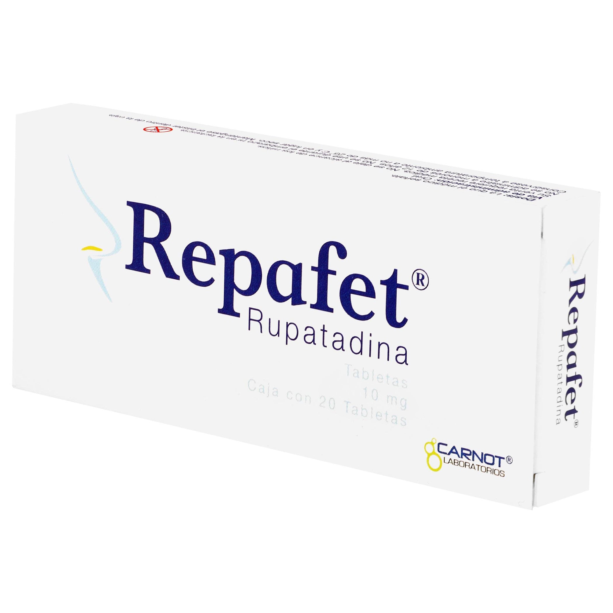 Repafet 10Mg Con 20 Tabletas (Rupatadina) — WeCare Pharma