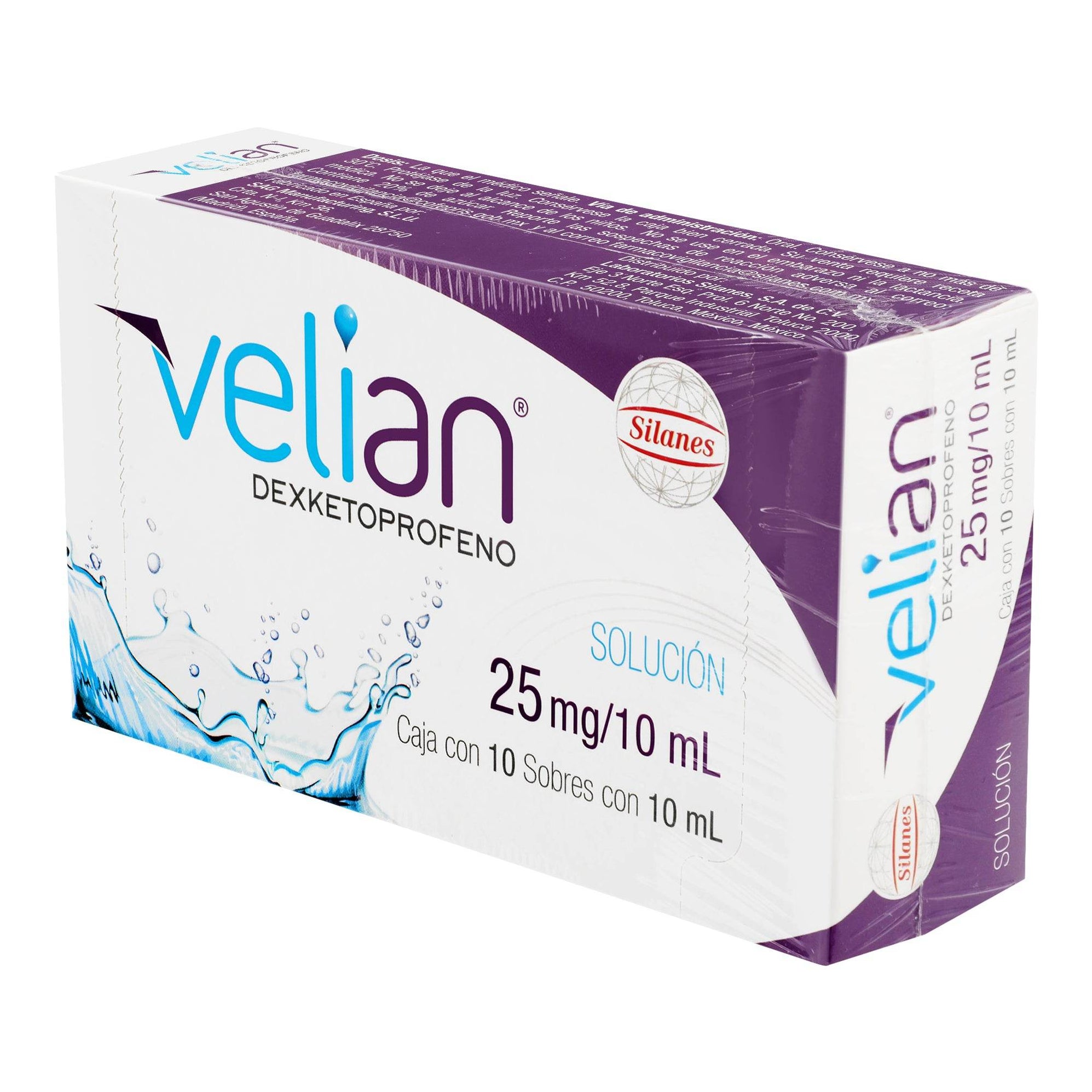Velian Gel Sobres 25Mg/10Ml Con 10 (Dexketoprofeno) — WeCare Pharma