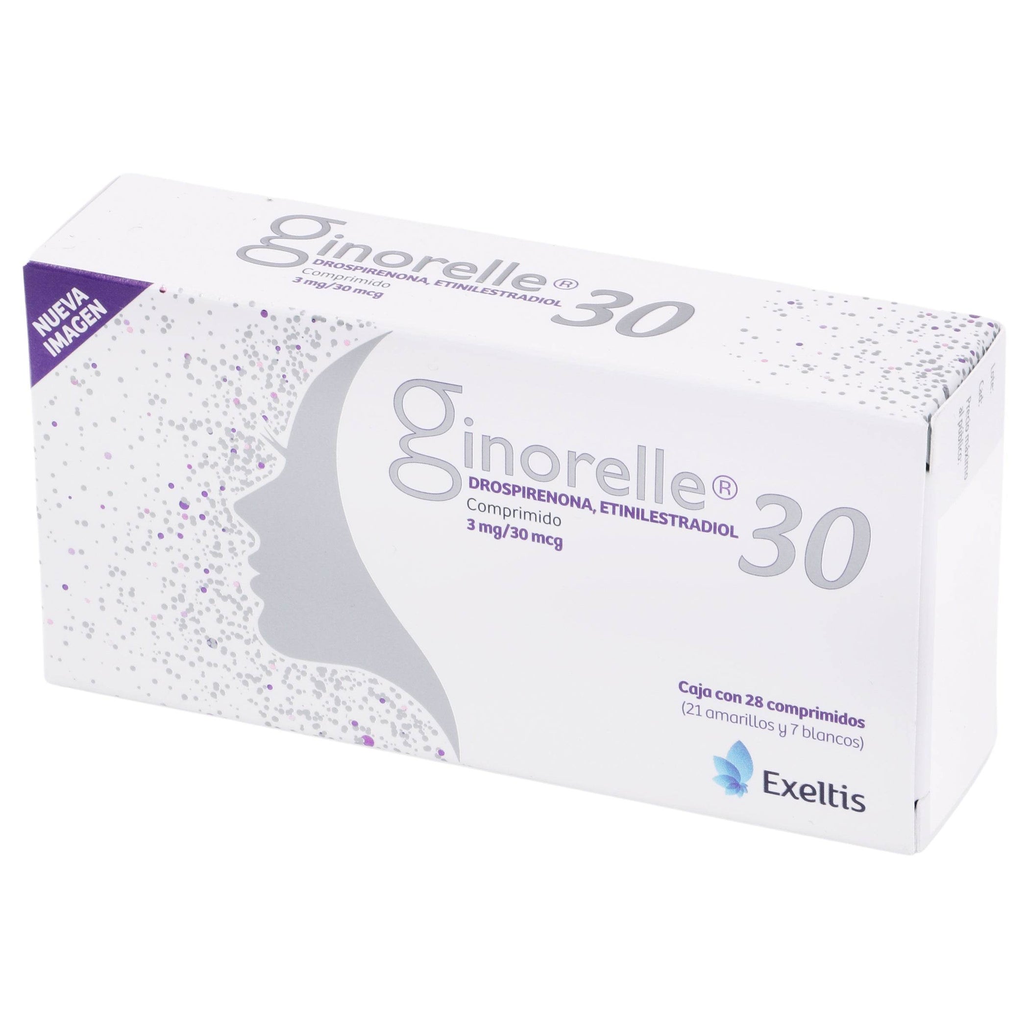 Ginorelle 30 3Mg/30Mcg Con 28 Comprimidos (Drospirenona/Etinilestradio ...