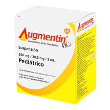 Augmentin 12H Ped Suspensión 200Mg/28.5Mg/5Ml 40Ml (Amoxicilina/Clavul ...
