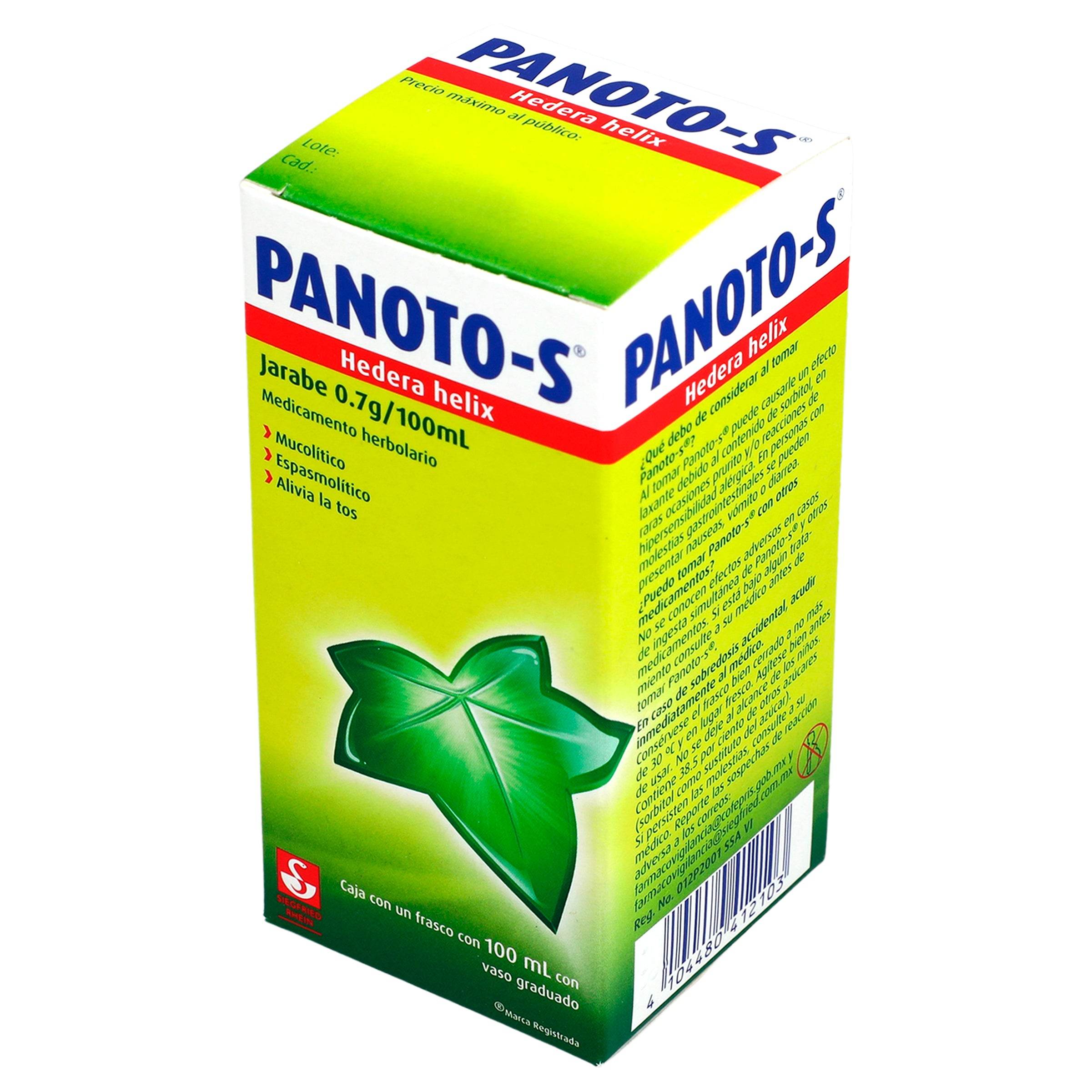 Panoto-S Jarabe 0.7G/100Ml (Hedera Helix) — WeCare Pharma