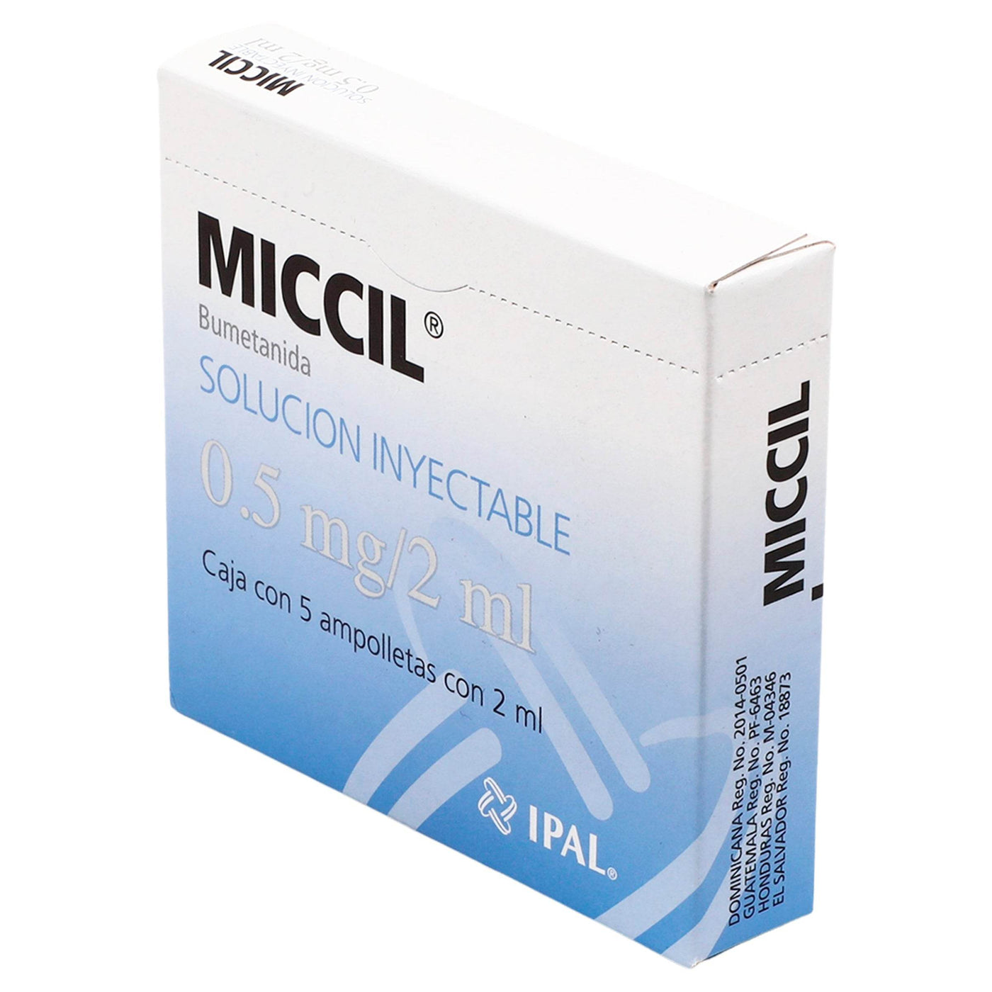 Miccil 0.5Mg 2Ml Con 5 Ampulas (Bumetanida) — WeCare Pharma