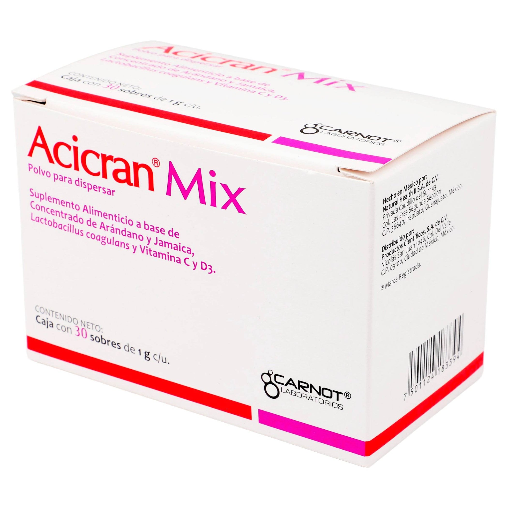 Acicran Mix Sobres 1G Con 30 (Suplemento Alimenticio) — WeCare Pharma