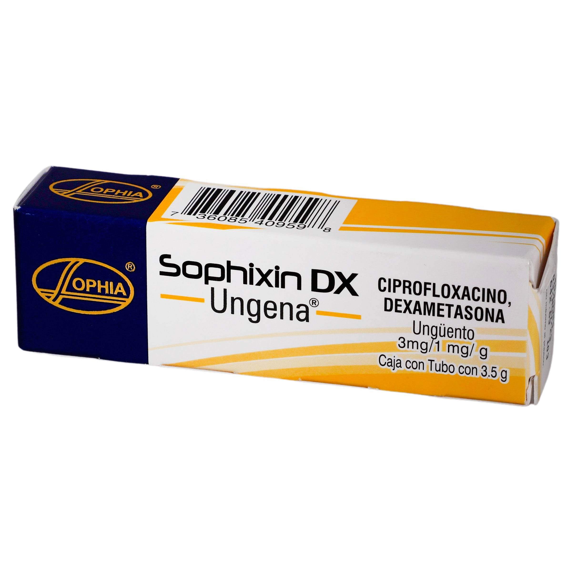 Sophixin Dx Ungena Ung 3Mg/1Mg/G 3.5G (Ciprofloxacino/Dexametasona ...
