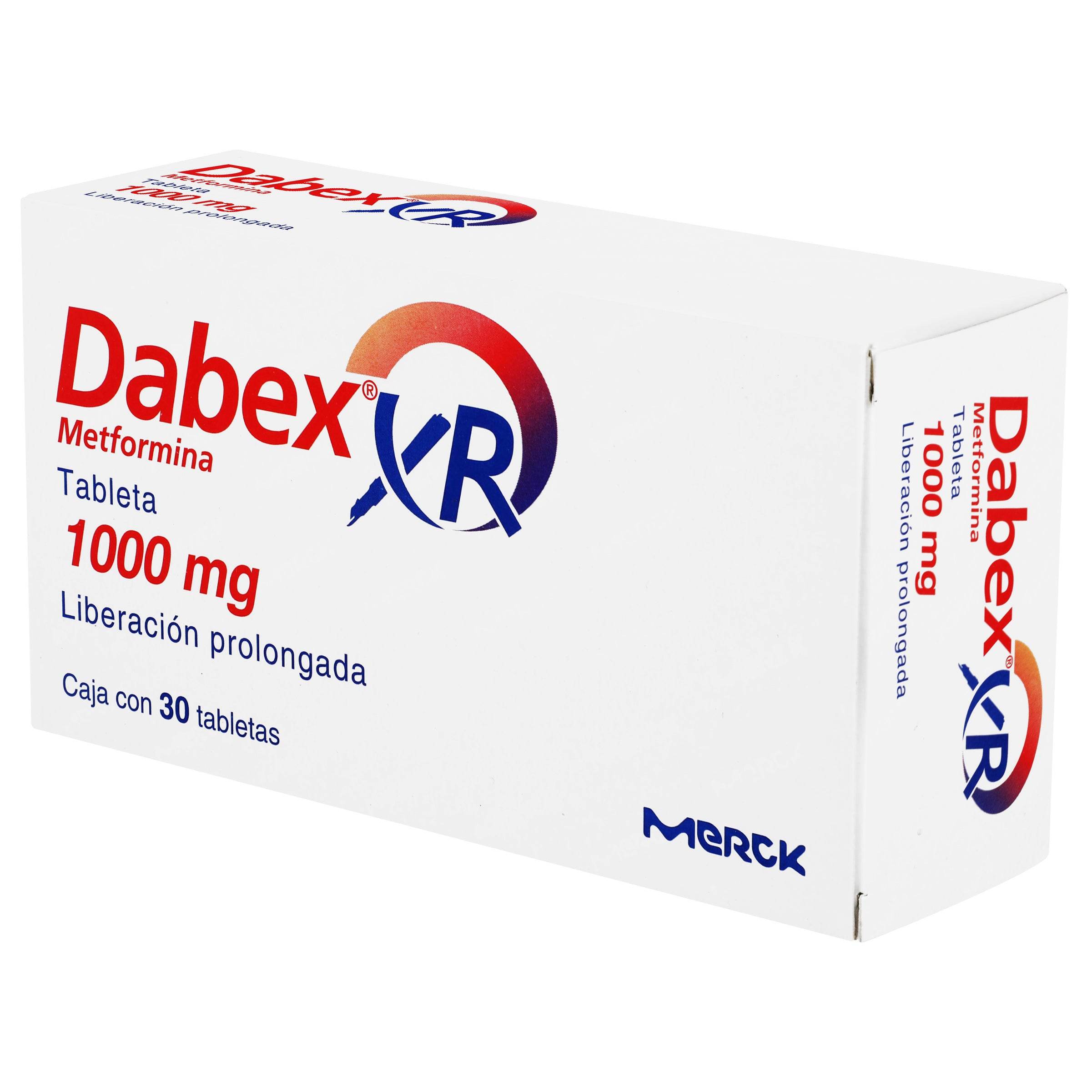 Dabex Xr 1000Mg Con 30 Tabletas (Metformina) — WeCare Pharma