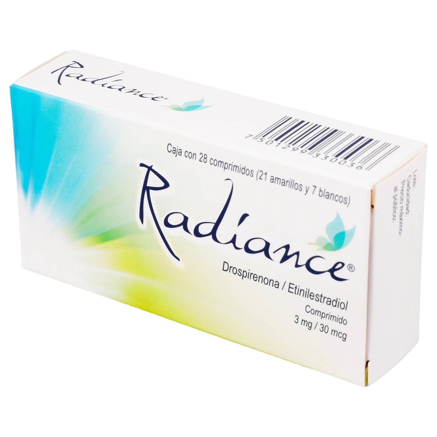 Radiance 3Mg/30Mg Con 28 Comprimidos (Drospirenona/Etinilestradiol ...