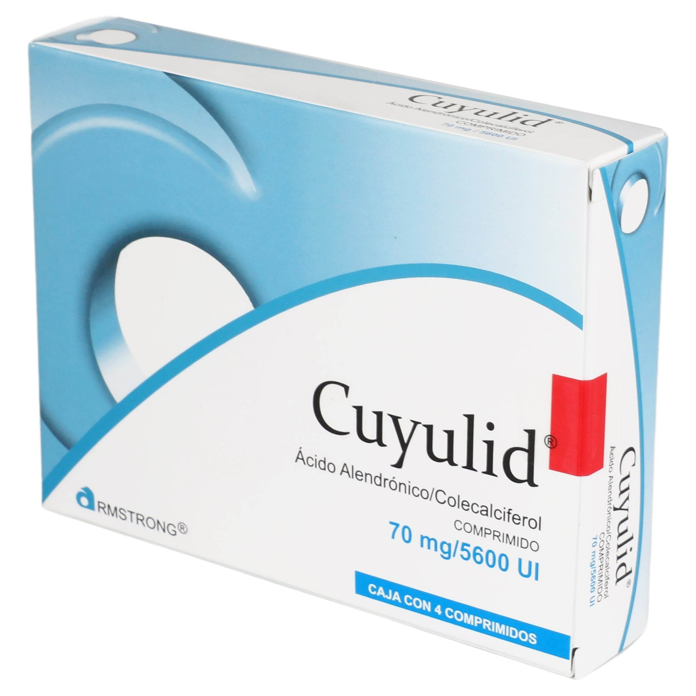 Cuyulid 70Mg/5600Ui Unid Con 4 Comprimidos (Acido Alendronico/Colecalc ...