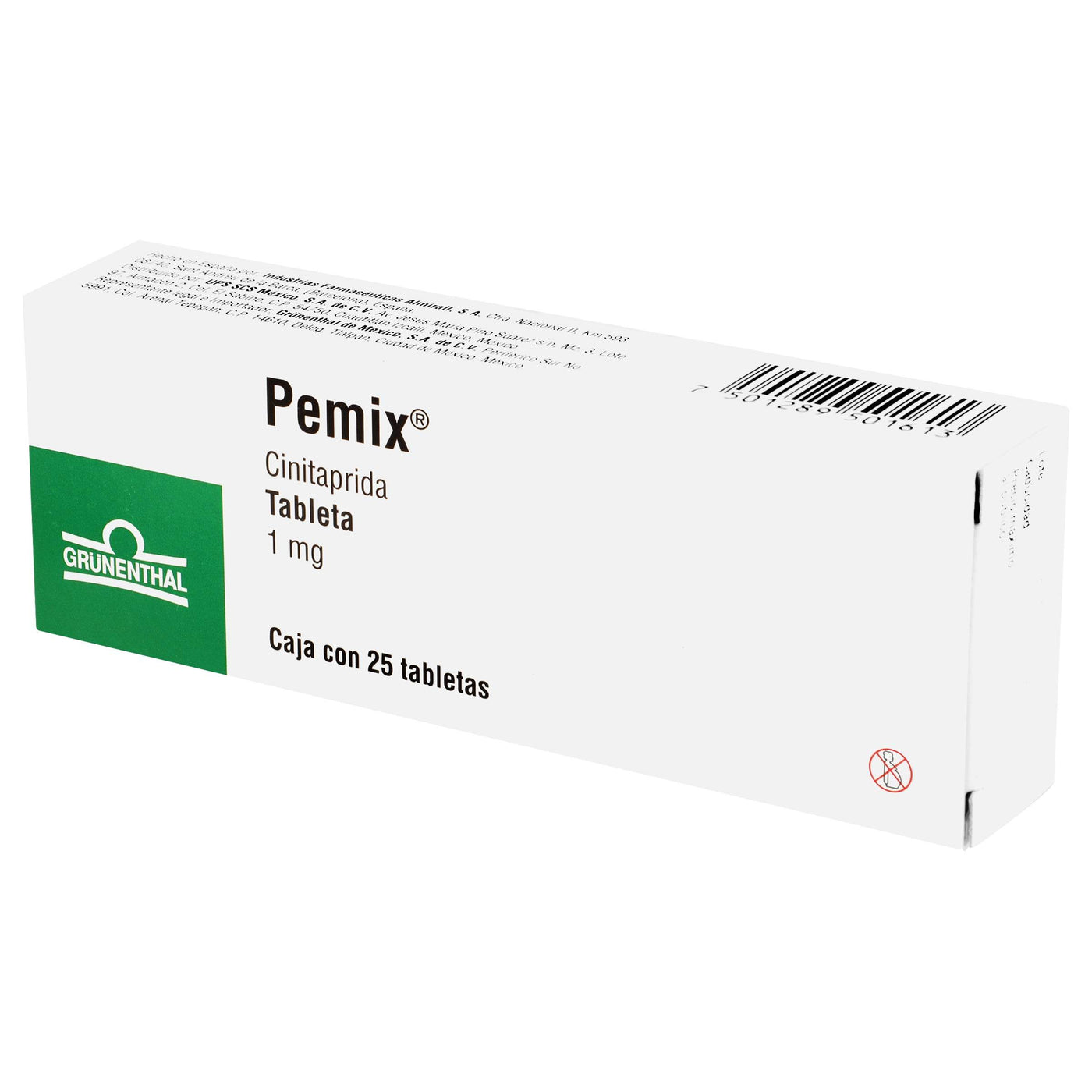 Pemix 1Mg Con 25 Tabletas (Cinitaprida) — WeCare Pharma