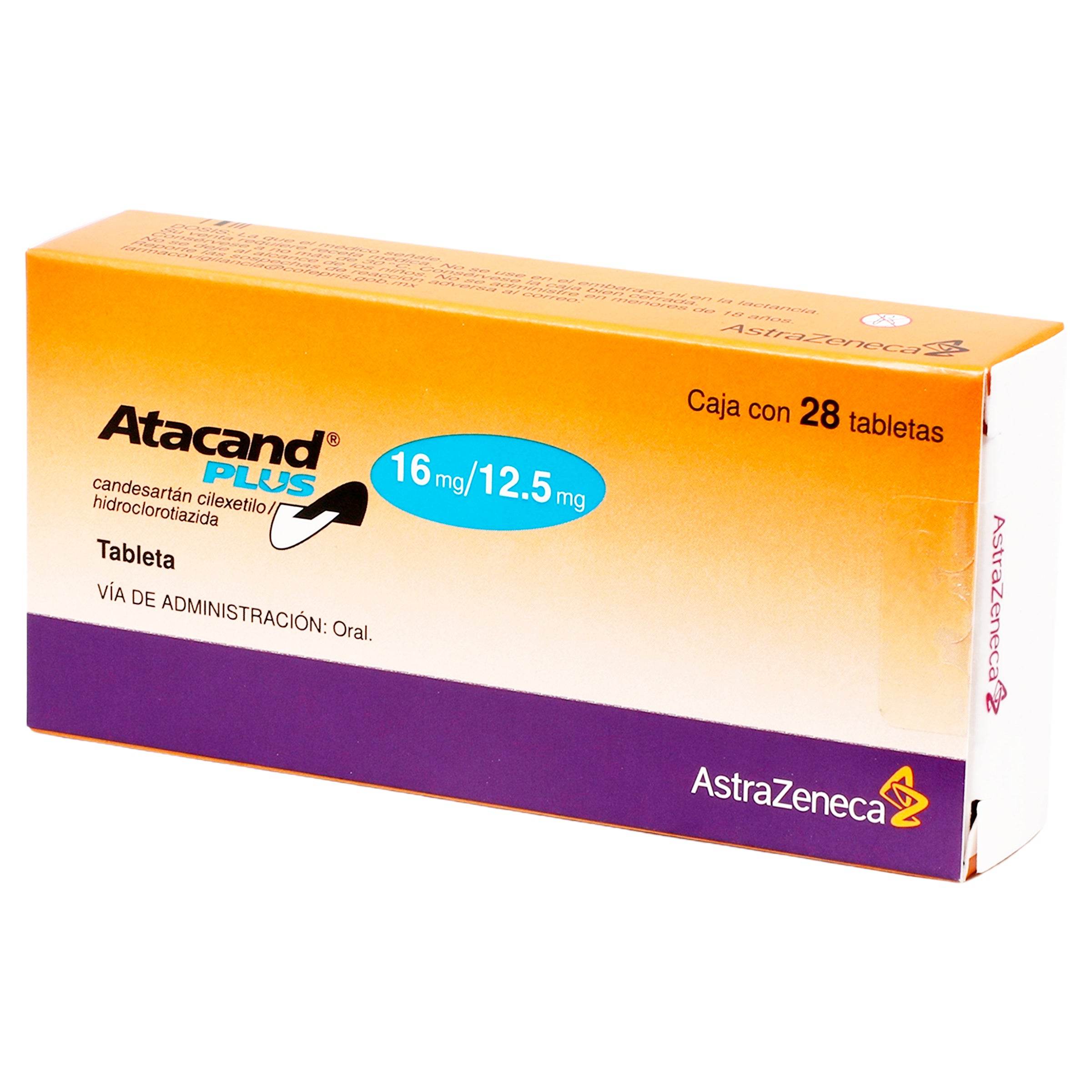 Atacand Plus 16Mg/12.5Mg Con 28 Tabletas (Candesartan/Hidroclorotiazid ...