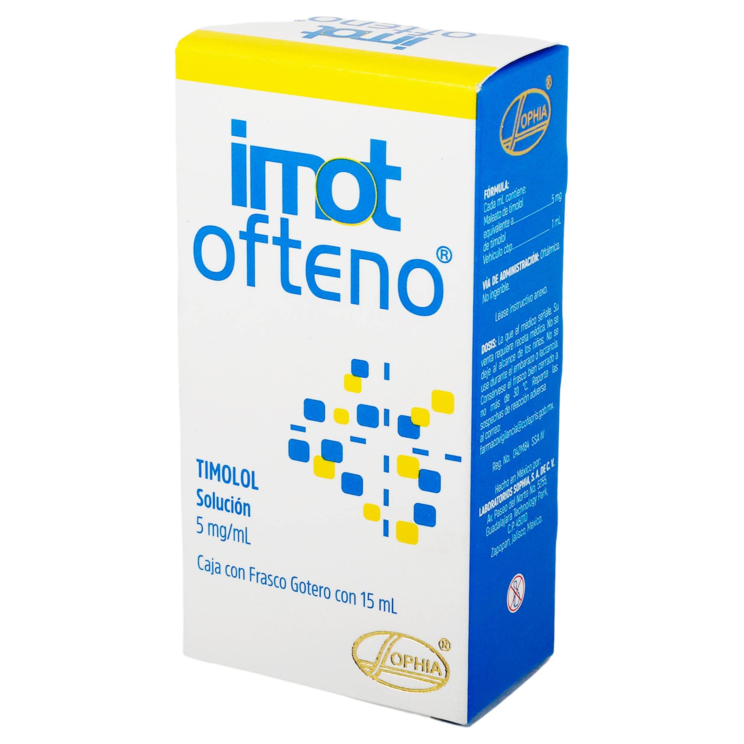 Imot Ofteno Gotas 5Mg/Ml 15Ml (Timolol) — WeCare Pharma