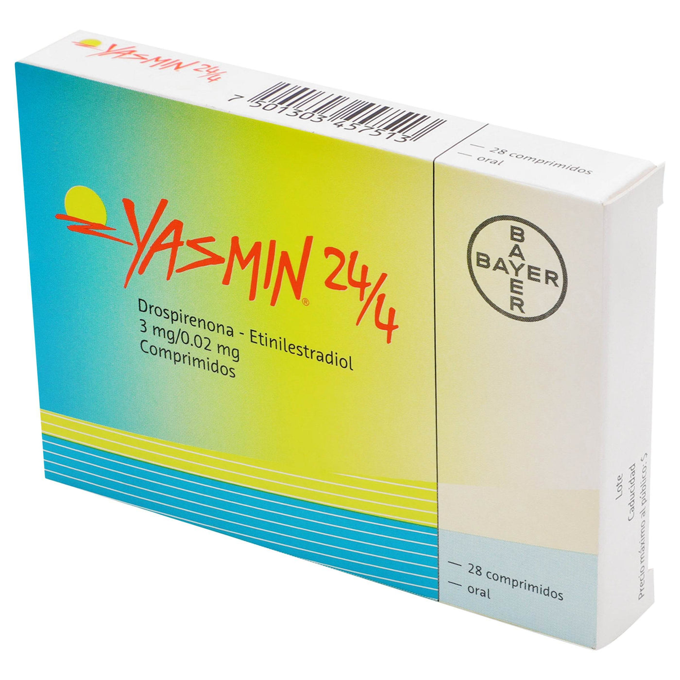 Yasmin 3Mg/0.02Mg Con 28 Comprimidos (Drospirenona/Etinilestradiol ...