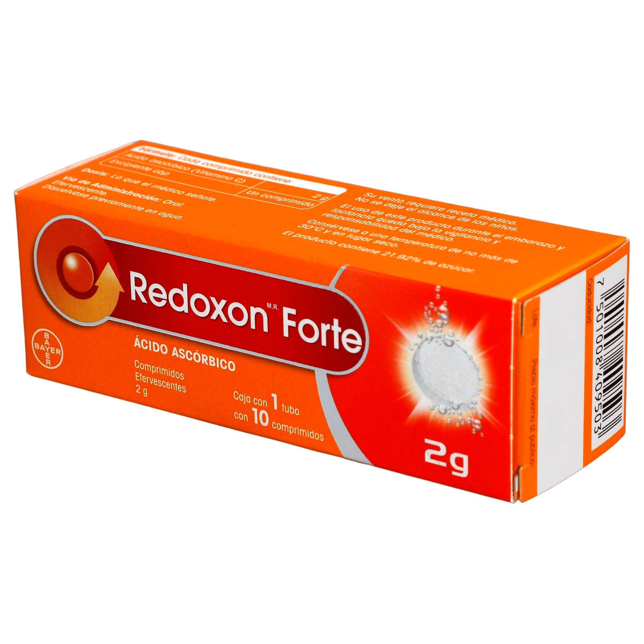 Redoxon Forte 2G Con 10 Tabletas (Acido Ascorbico) — WeCare Pharma