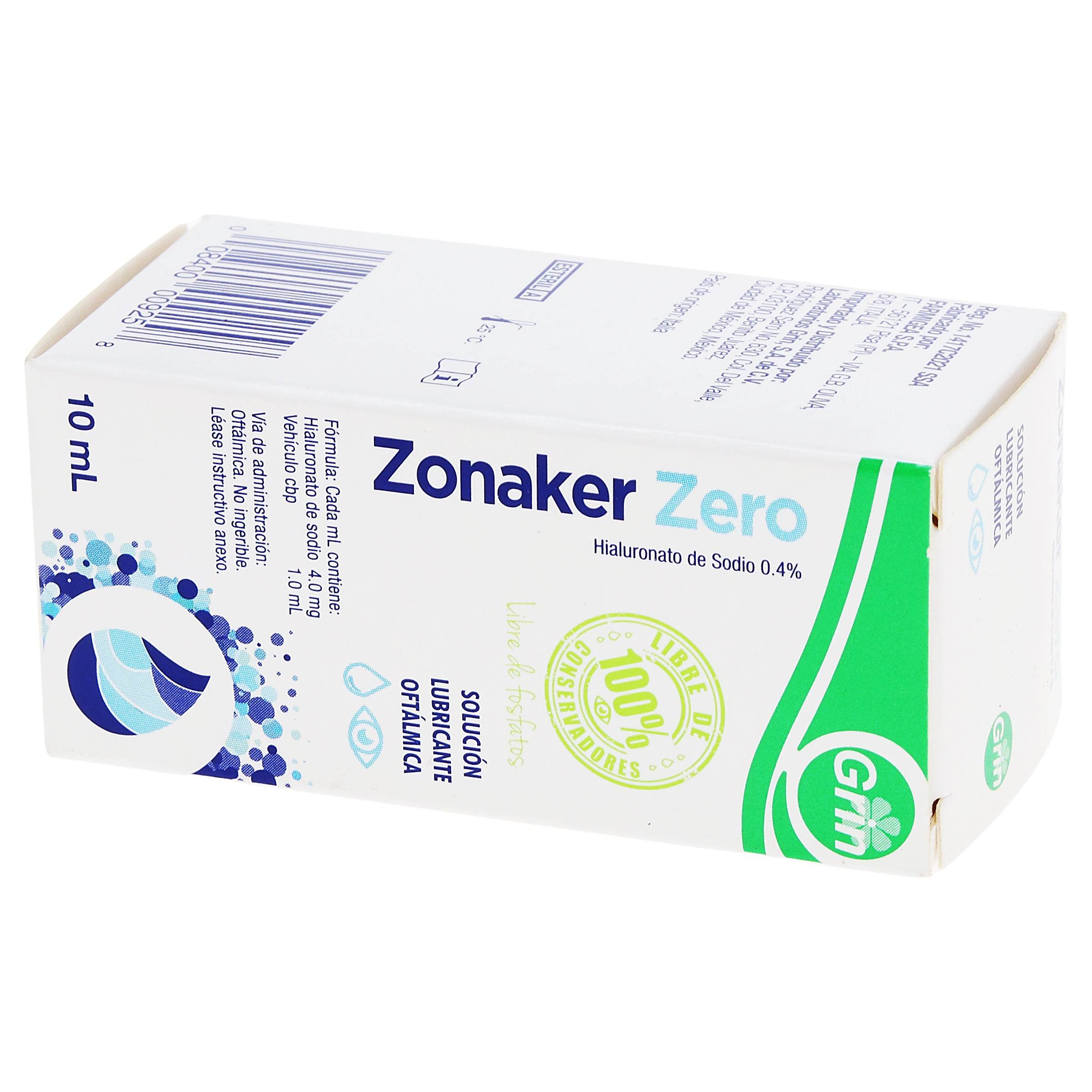 Zonaker Zero Gotas 0.4% 10Ml (Hialuronato De Sodio) — WeCare Pharma