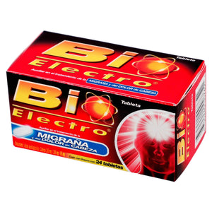 Bio Electro 250Mg/150Mg/65Mg Con 24 Tabletas (Ac Acetil/Paracetamol/Ca ...