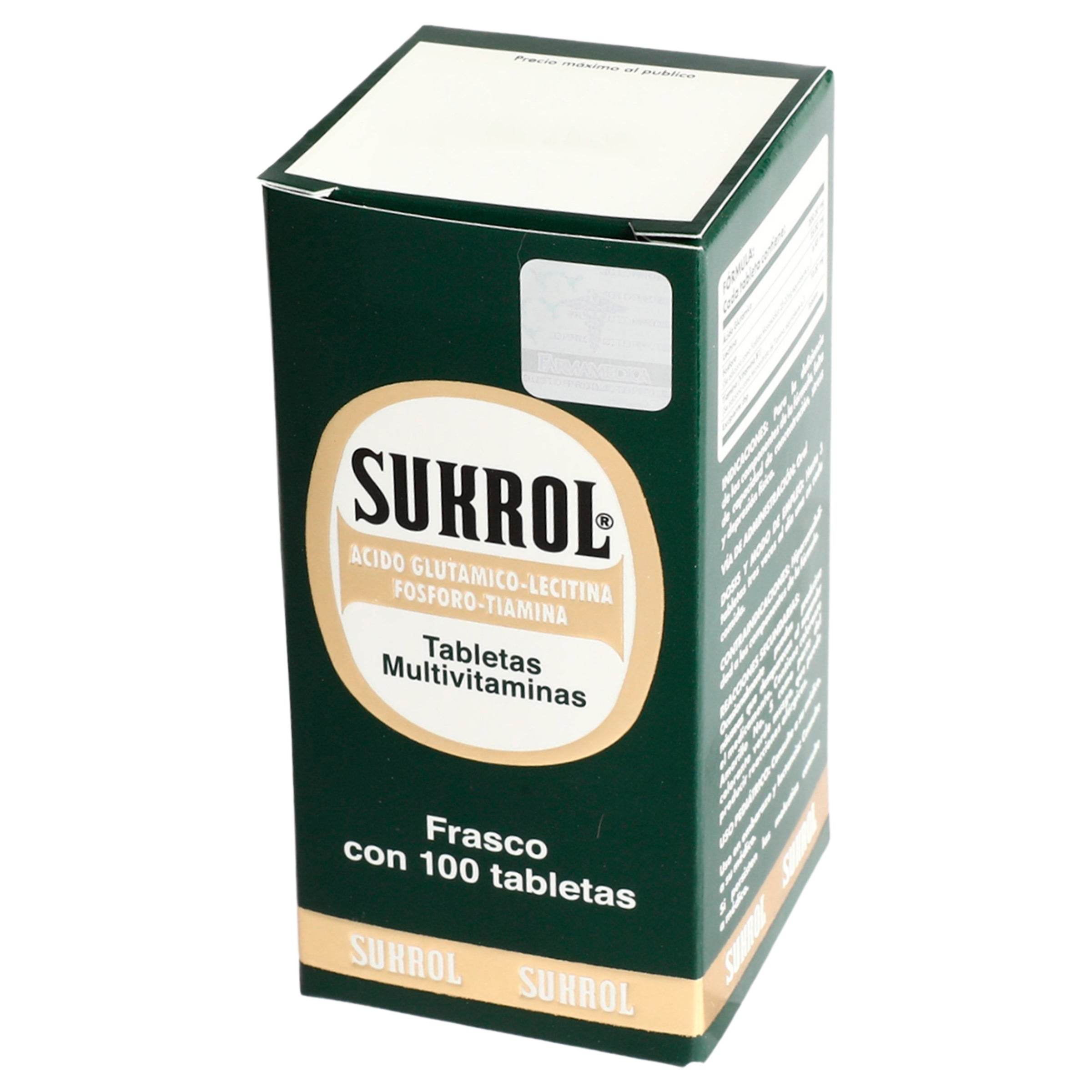 Sukrol Con 100 Tabletas (Multivitaminas) — WeCare Pharma