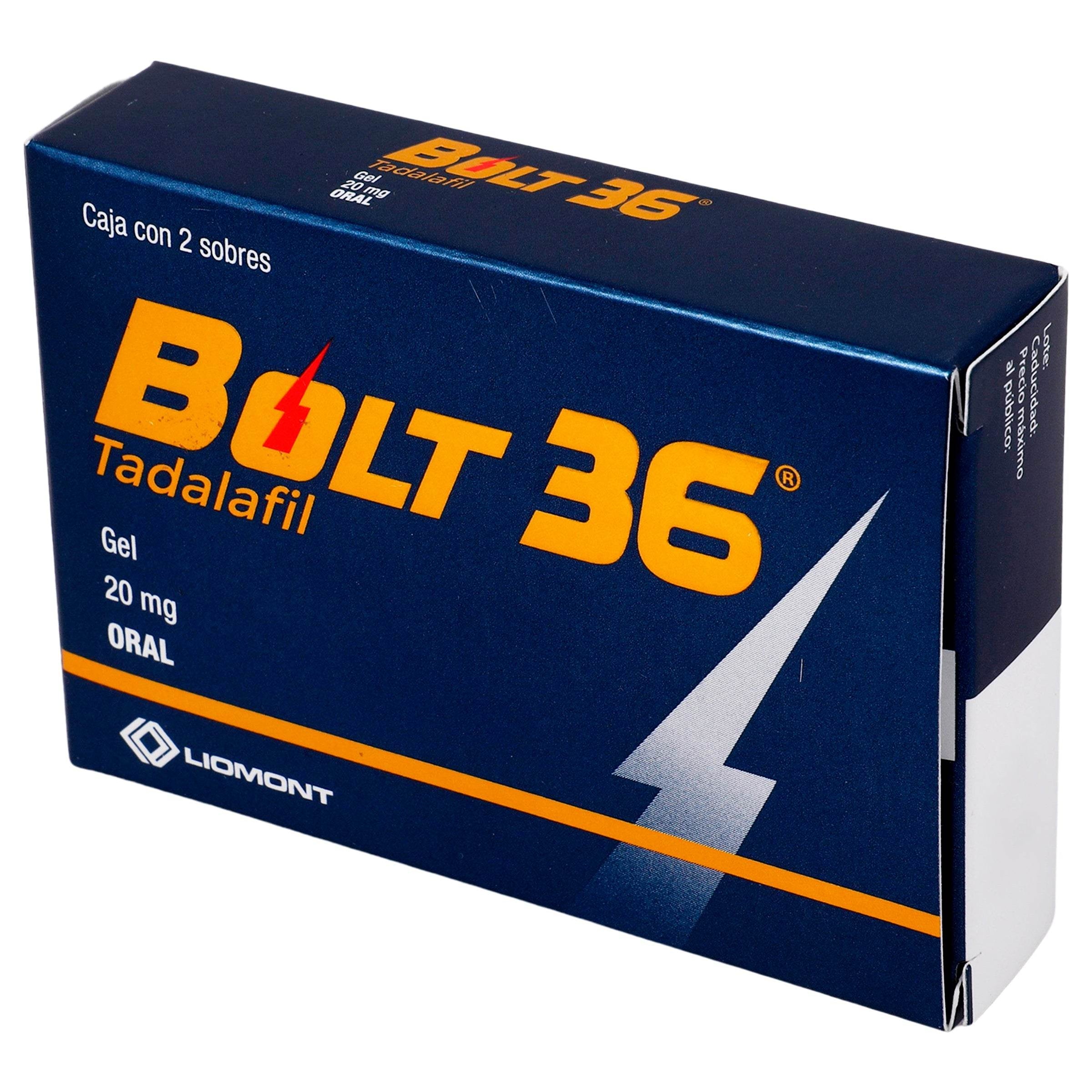 Bolt 36 Gel 20Mg Con 2 (Tadalafil) — WeCare Pharma