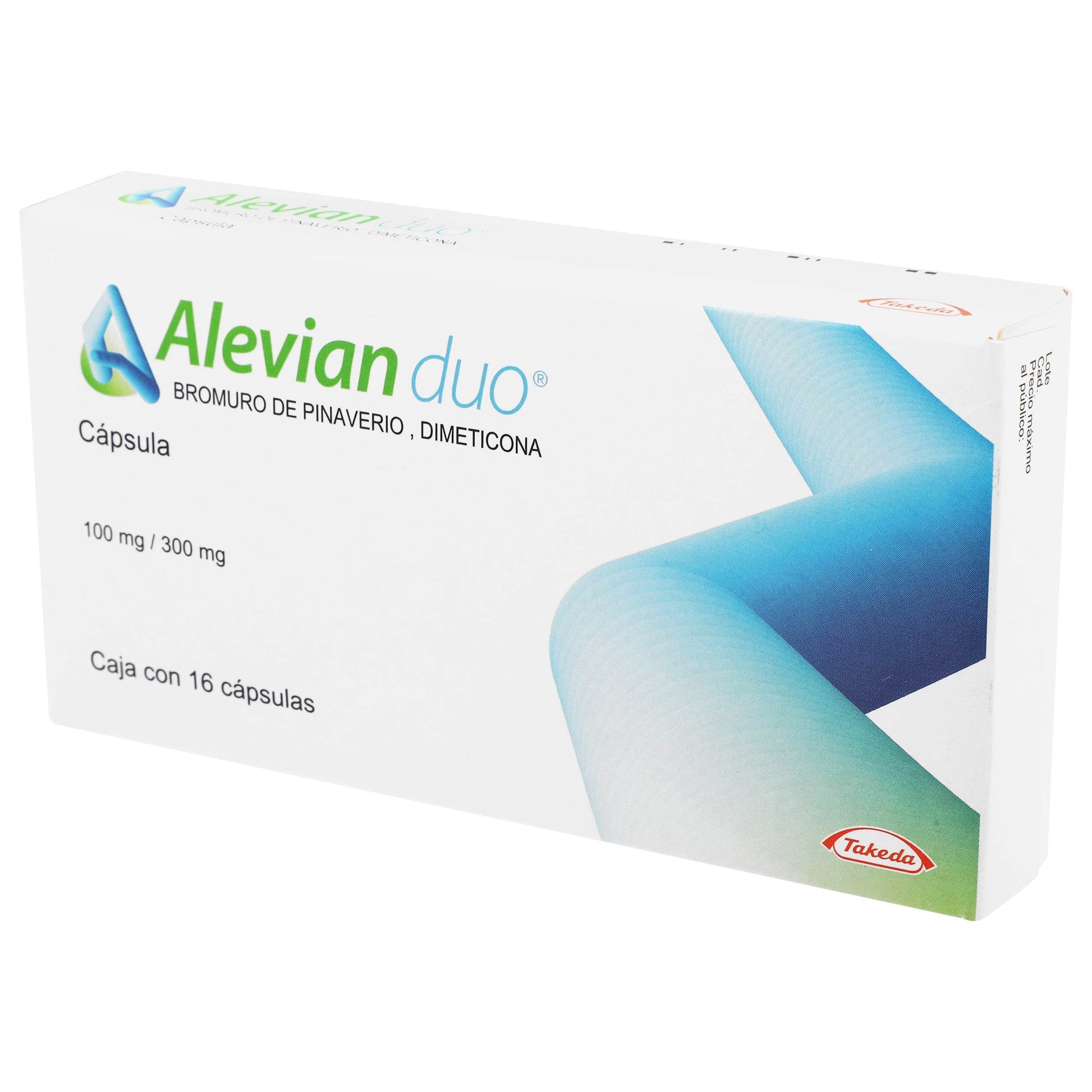 Alevian Duo 100Mg/300Mg Con 16 Capsulas (Pinaverio/Dimeticona) — WeCare ...