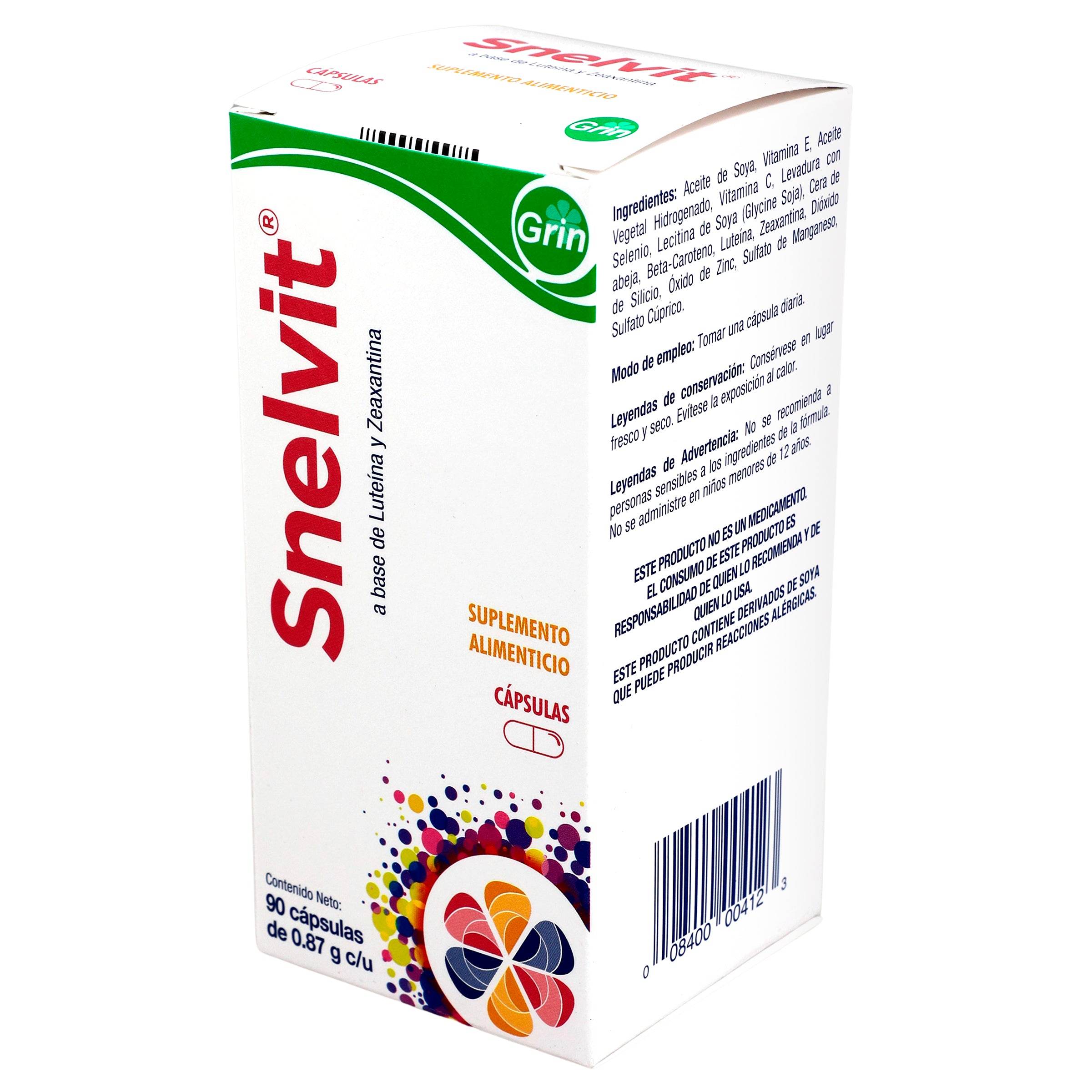 Snelvit 0.87G Con 90 Capsulas (Luteina/Zeaxantina) — WeCare Pharma