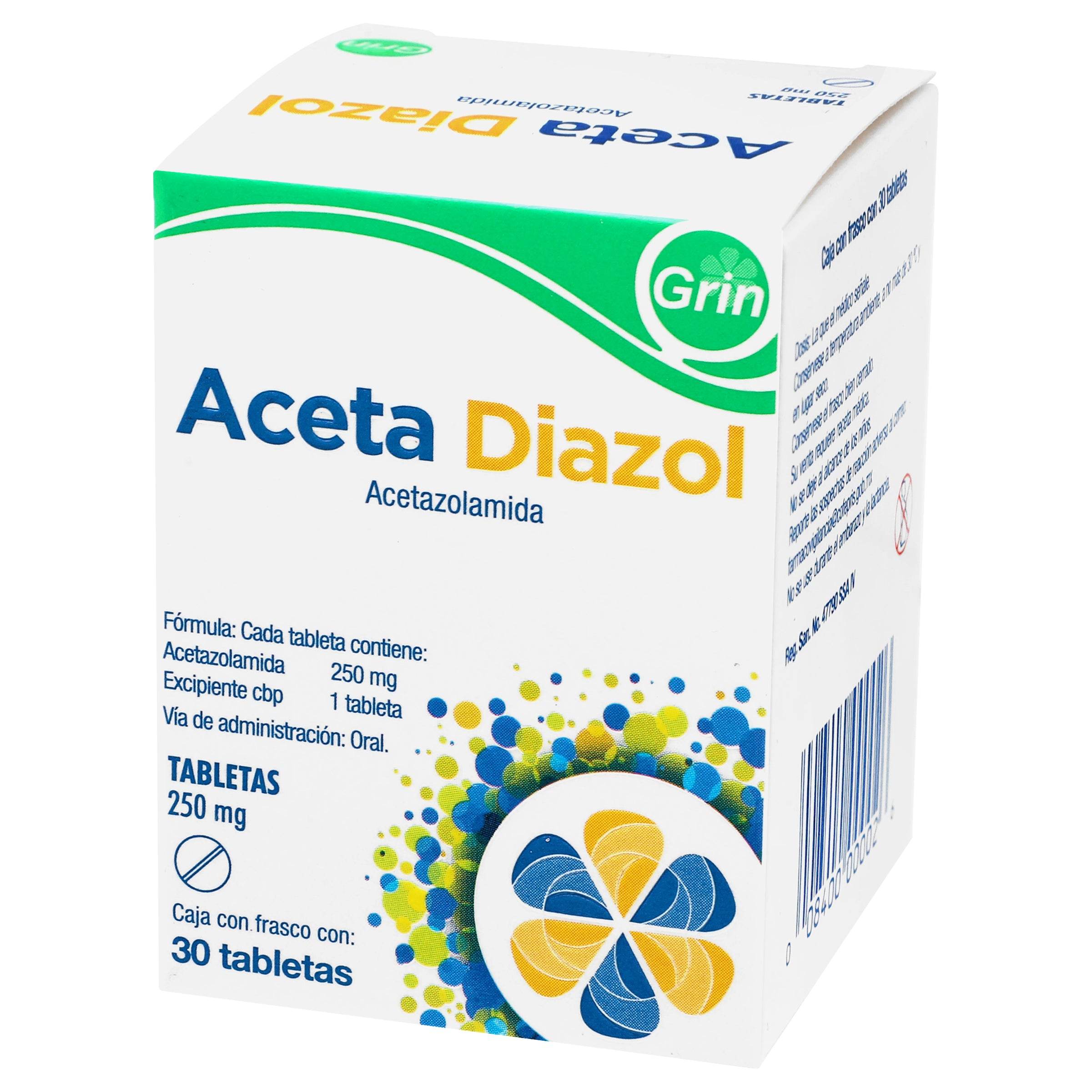 Aceta Diazol 250Mg Con 30 Tabletas (Acetazolamida) — WeCare Pharma
