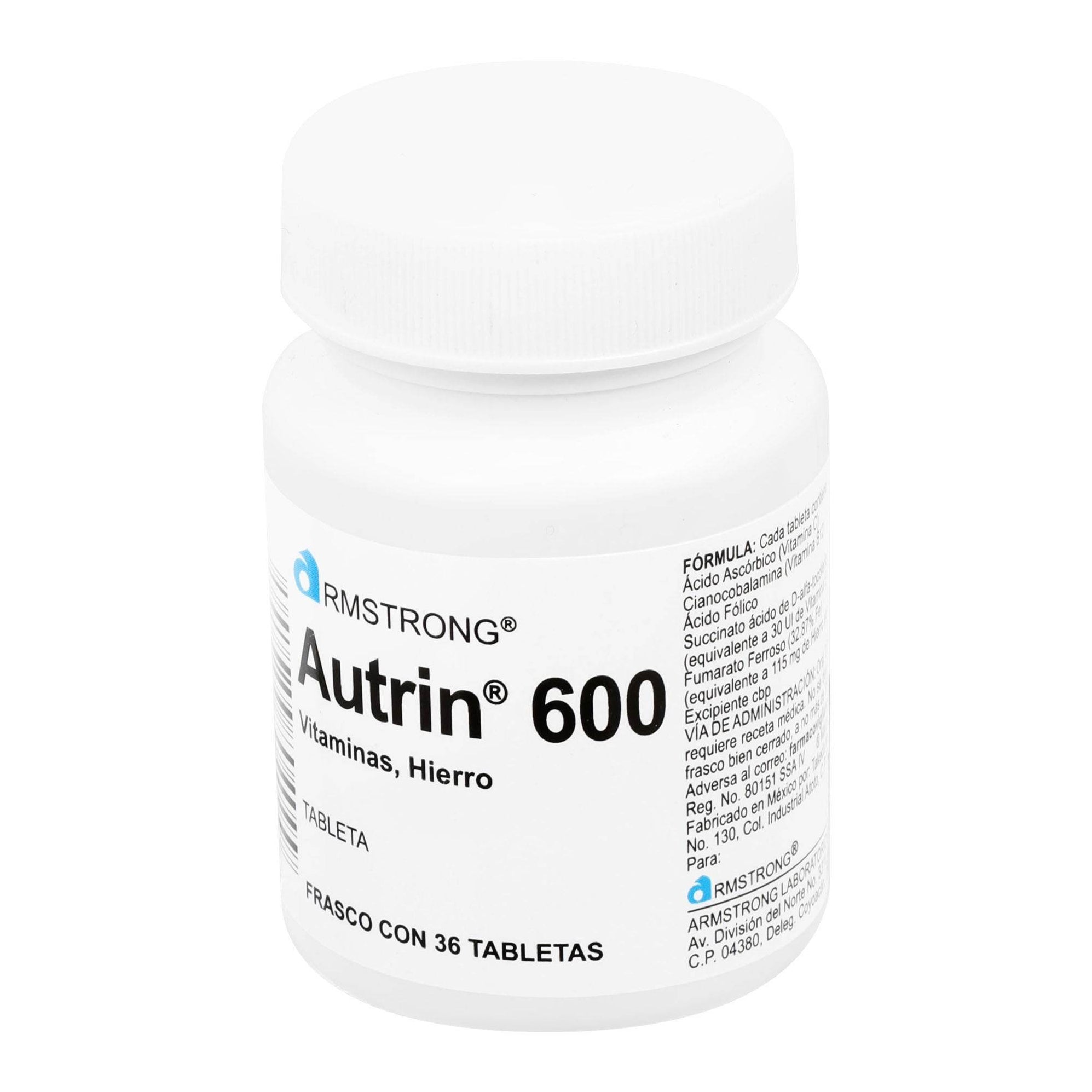Autrin 600Mg Con 36 Tabletas (Vitaminas]/Minerales) — WeCare Pharma