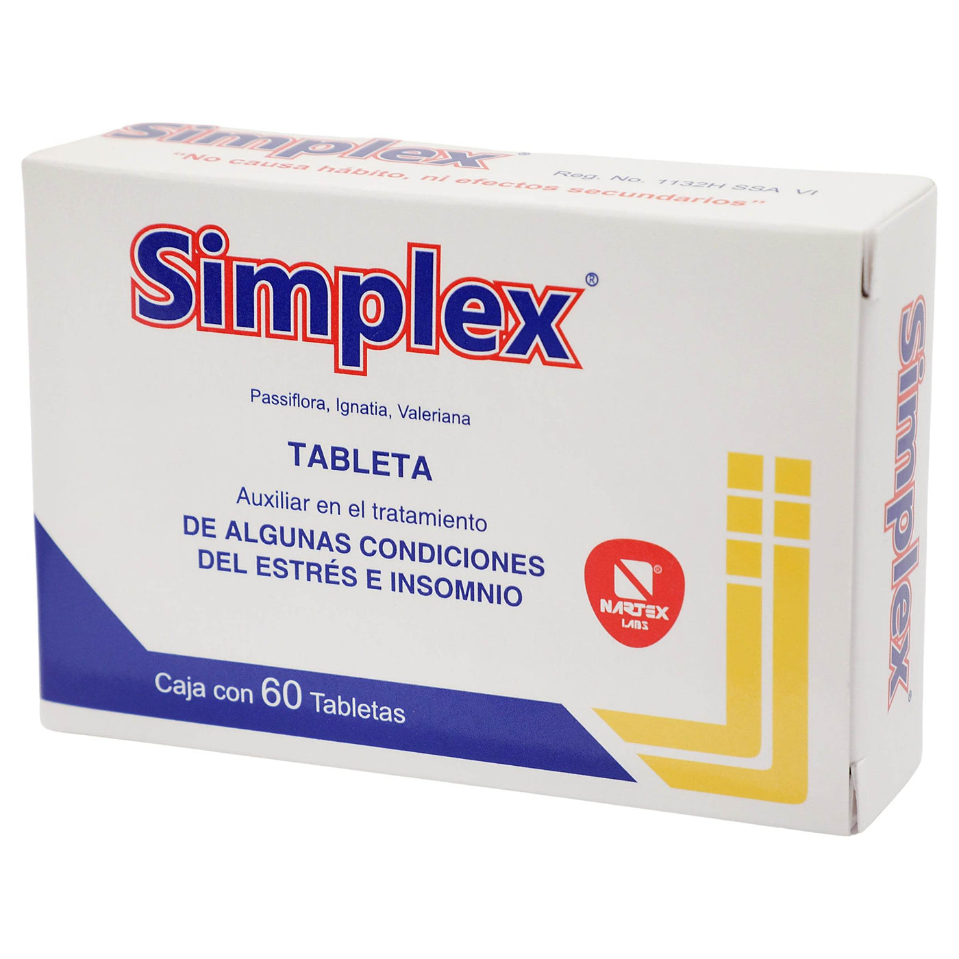 Simplex Con 60 Tabletas (Passiflora/Ignatia/Valeriana) — WeCare Pharma