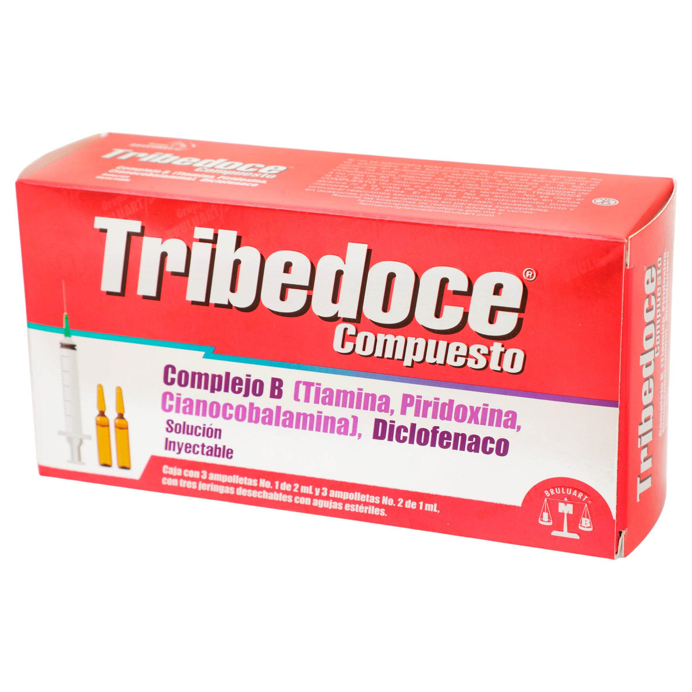 Tribedoce Compuesto 100Mg/75Mg Con 3 Ampulas (Complejo B/Diclofenaco) — WeCare Pharma