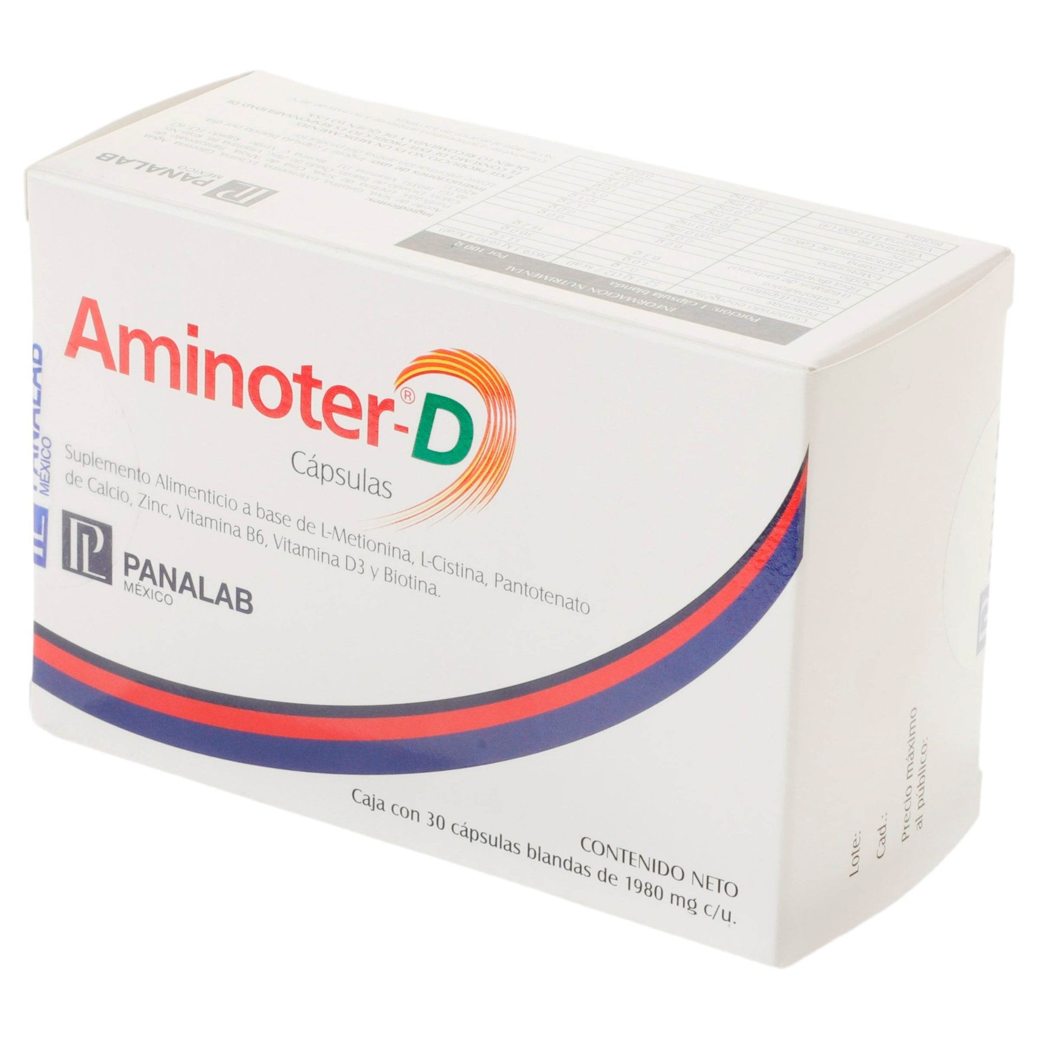 Aminoter-D 1980Mg Con 30 Capsulas (Suplemento Alimenticio) — WeCare Pharma
