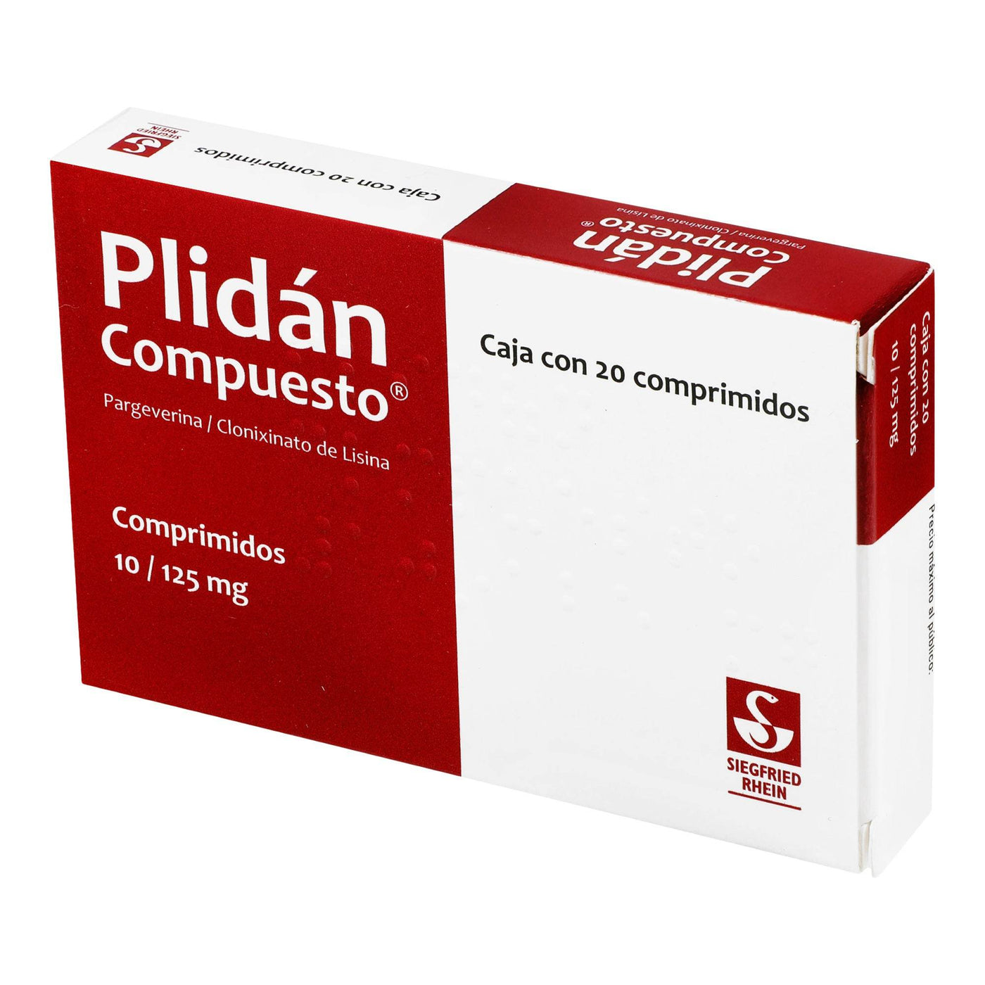 Plidan Grageas 10Mg/125Mg Con 20 (Pargeverina/Clonixinato De Lisina ...