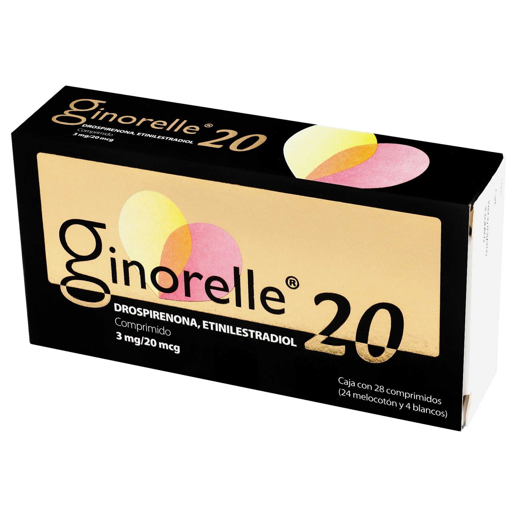 Ginorelle 20 3Mg/20Mcg Con 28 Comprimidos (Drospirenona/Etinilestradio ...